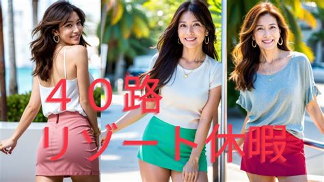 Ai美女グラビア・40路美熟女リゾート休暇＜ai Art Beautiful Woman＞＜ Ai 아트 아름다운 여성＞aiart