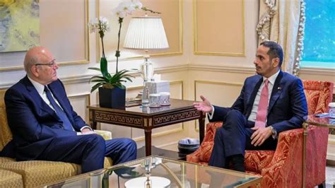 Prime Minister And Minister Of Foreign Affairs Meets Lebanons
