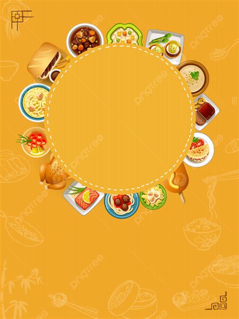 Creative Food Festival Promotion Background Material Wallpaper Image