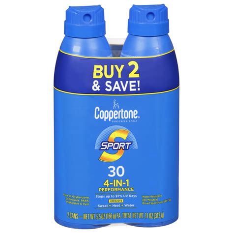 Save On Coppertone Sport 4 In 1 Performance Sunscreen Lotion Spf 30 2