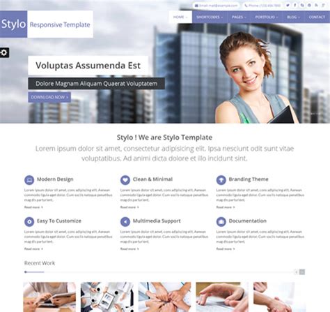 Stylo Html5 Responsive Bootstrap Template