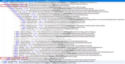 Massive Performance Decrease On Migrate · Issue 30077 · Dotnetefcore