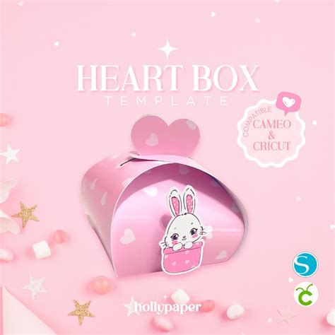 Heart Box Template Heart Box Template Please Box Template Valentine