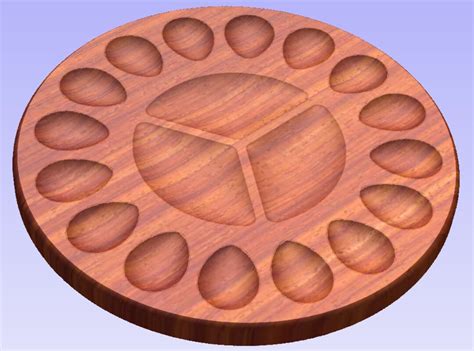 Deviled Egg Tray Wood Tray Designed For Cnc Router Stl Svg Dxf Ai Eps Pdf Etsy