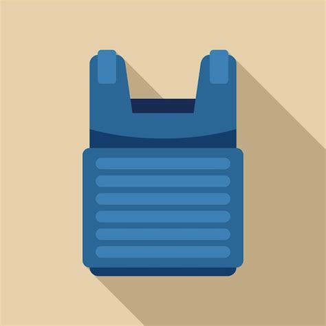 Premium Vector Blue Bulletproof Vest Offering Protection To Law