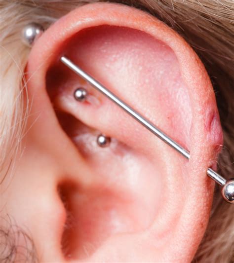 Infected Industrial Piercing Causes Symptoms And Prevention