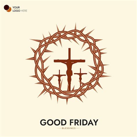 Premium Vector Good Friday Peace Of Holy Week Social Media Post