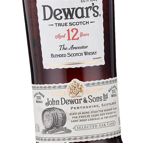 Dewars帝王12年调配苏格兰威士忌英国原装进口洋酒正品whisky虎窝淘