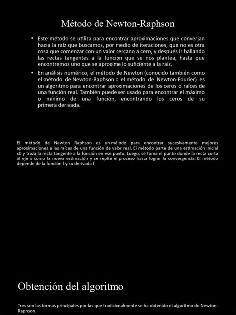 Método De Newton Raphson Pdf