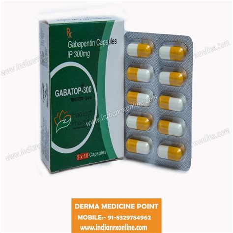 Gabatop Gabasign Gabapentin Capsules 300mg 10 X 3 Tablets