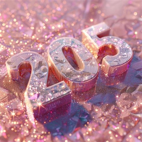 A Pink Glittery Table With A Pink Glittery Background Premium Ai