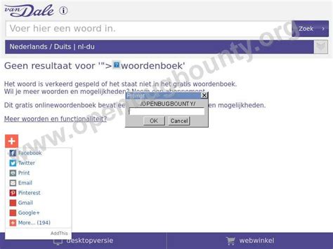 Vandale Nl Cross Site Scripting Vulnerability OBB Open Bug Bounty