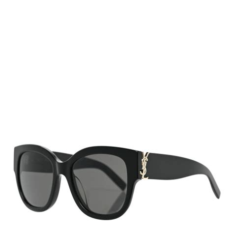 Saint Laurent Acetate Cateye Sunglasses Sl M95 F Black 1281090