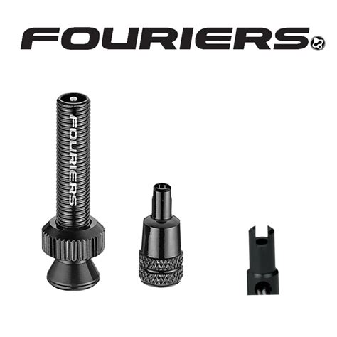 Fouriers 자전거 진공 타이어 노즐 로드 Mtb 산악자전거 튜브리스 슈 레이더 밸브 어댑터 밸브 코어 캡 및 도구 포함