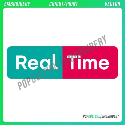 Real Time Logo Official Logo For Embroidery And Vector • Pop Culture