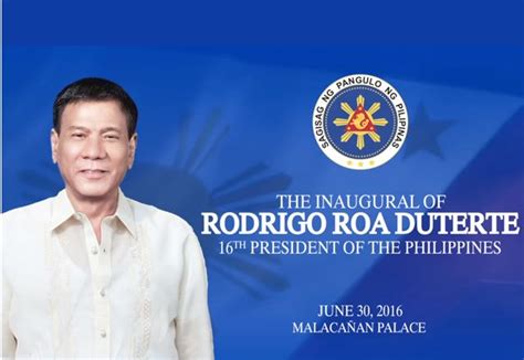 Livestream President Rodrigo Duterte Inauguration Video Now Up The