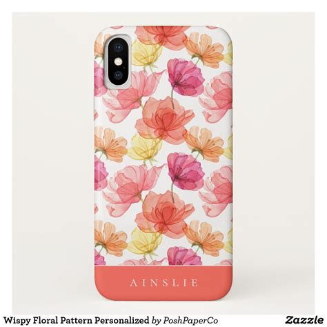 Wispy Floral Pattern Personalized Iphone Cases Floral Pattern