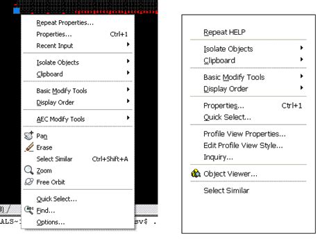 Right Click Menu Autolisp Visual Lisp And Dcl Autocad Forums