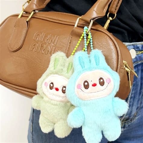 [ Featured ] Labubu Plush Doll Keychain Cartoon Small Sheep Doll