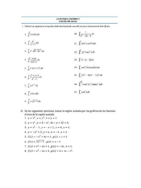 Aplicaciones A La Integral Definida 2 Pdf