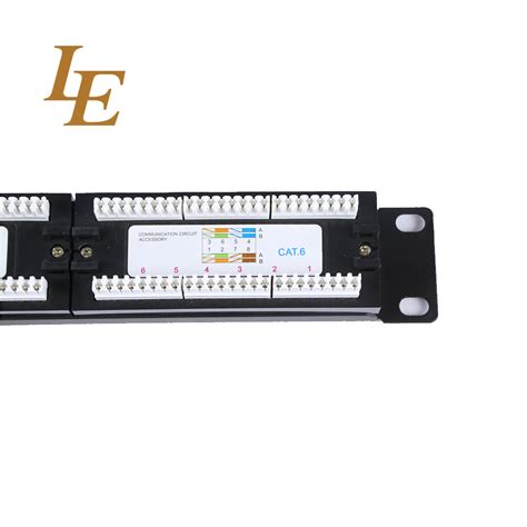 Le 1u Utp 24port Cat6 Cable Management Patch Panel For Networking China Patch Panel And 24
