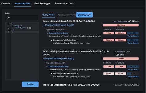 Search Profiler Export Profiler Json From The Ui · Issue 135471