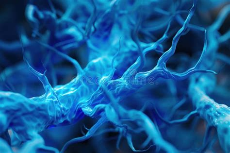 Abstract Blue Neural Network Concept Stock Illustration Illustration Of Neural Intelligence