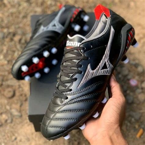 Jual Sepatu Bola Mizuno Neo Morellia Iii Black White Red Shopee Indonesia