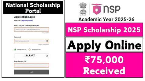 Nsp Scholarship 2025 Apply Online Check Eligibility Last Dates