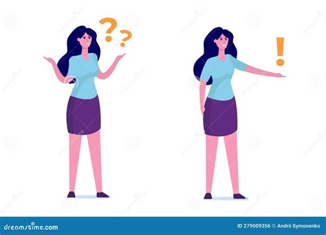 Problem Solving Concept Woman Thinking About Problem With Question