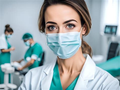 Premium Ai Image Beautiful Smiling Woman Working In The Medical Field