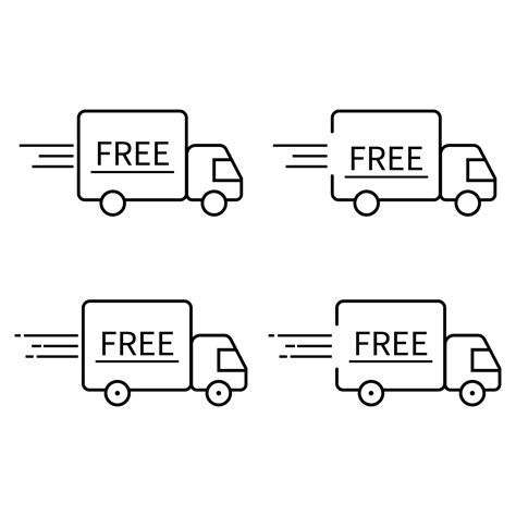 Free Delivery Truck Great Design For Any Purposes Online Food Delivery Courier Service