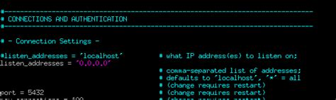 Postgresql Remote Incoming Connections