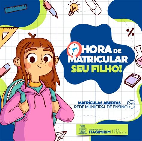 Matrículas Abertas Para As Escolas Da Rede Municipal De Ensino De