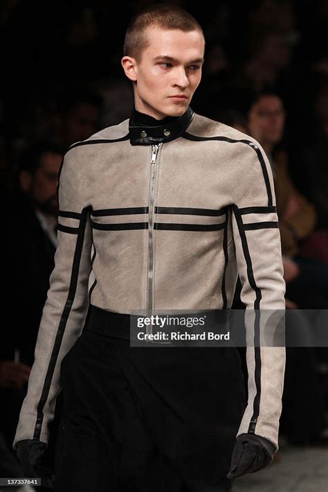 A Model Walks The Runway During The Rick Owens Men Autumnwinter 2013