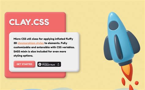 Tw93 On Twitter 工程师工具 看到一个很咔哇伊的果冻感的 Css 库「claycss」，整体效果看着很舒服，好久没有看到这种设计风格了，颜色搭配也是很养眼，假如你有类似的