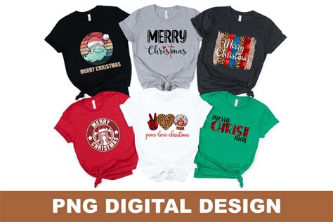 Merry Christmas Santa PNG Sublimation Design Buy T Shirt Designs