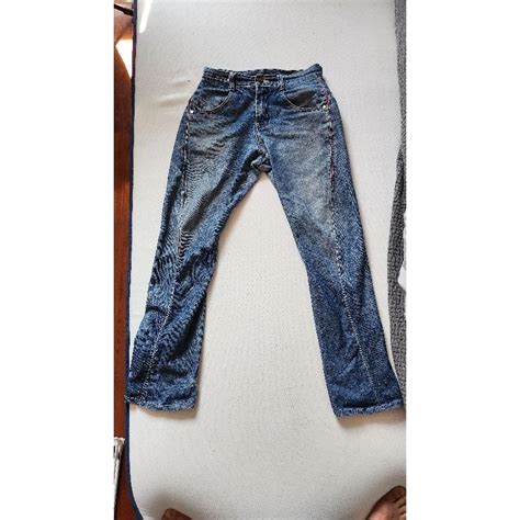 กางเกงยีนส์ Evisu งานเกาหลี ขาบิด มี Belt หลัง Shopee Thailand