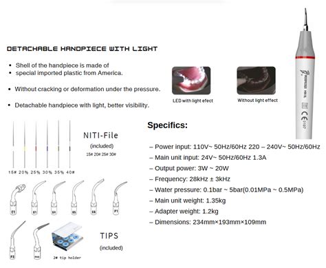 Ems Ultrasonic Scaler Unit Origin Dental Supplies