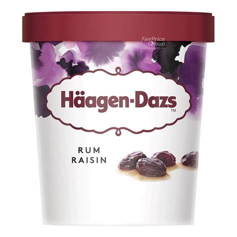 Haagen Dazs Ice Cream Rum And Raisin Ntuc Fairprice