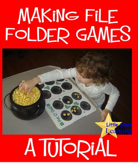 Babe Stars Learning Tutorial Making File Folder Games