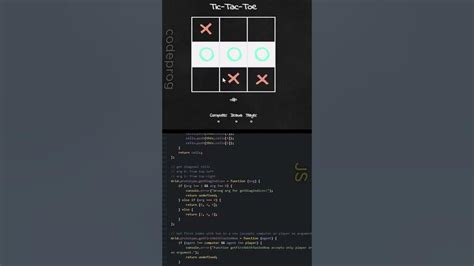 Html Tic Tac Toe Game Html Code Css Html5 Javascript Js Youtube