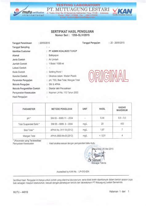 Pdf Testing Laborato Simlingkungan Minerba Esdm Go Idsimlingkungan