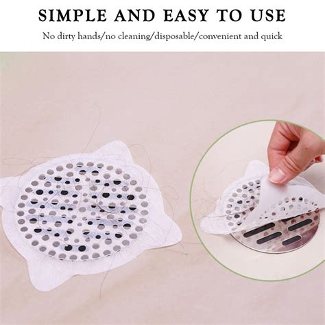 Badu Bg 20бр Филтър за еднократна употреба Стикер за подов канал Цедка за мивка Запушалка за