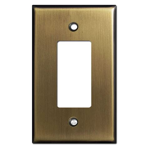 3 Decora Rocker Gfi Switch Plates Antique Brass