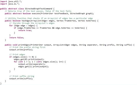 Solved 1411 Graph Representations Javai Need Help Finishing