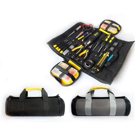 1 Pc Saco De Ferramentas Eletricista Organizador Kit Rolado Alicate