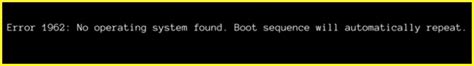 Cómo reparar el error de Lenovo 1962 en el sistema operativo Windows