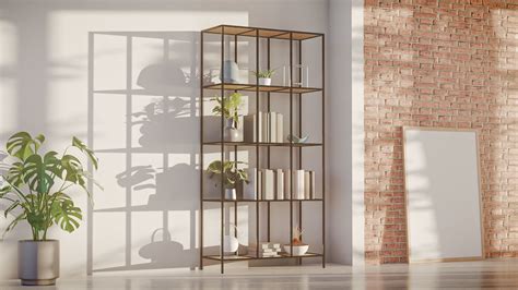 3d Model B Bookshelf Generator Vr Ar Low Poly Cgtrader