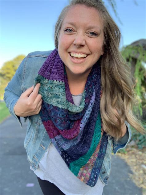 Striped Crochet Shawl Pattern The Caspian Shawl — Meghan Makes Do